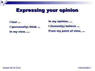 Personal opinion | PPT