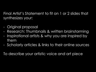 Personal Painting Example Presentation | PPTX