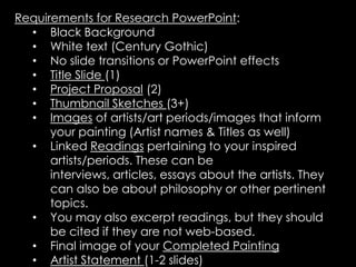 Personal Painting Example Presentation | PPTX