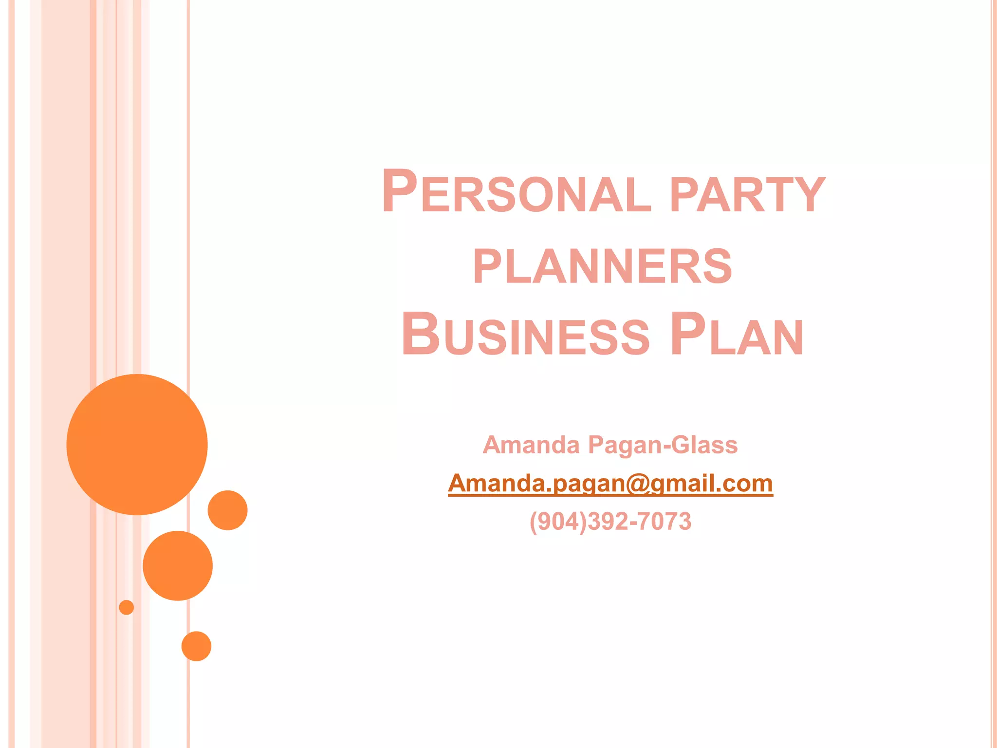Personal Party Planners | PPTX