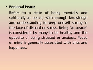 Personal peace | PPSX | Spirituality | Religion & Spirituality
