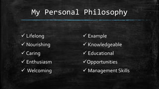 Personal Philosophy | PPTX