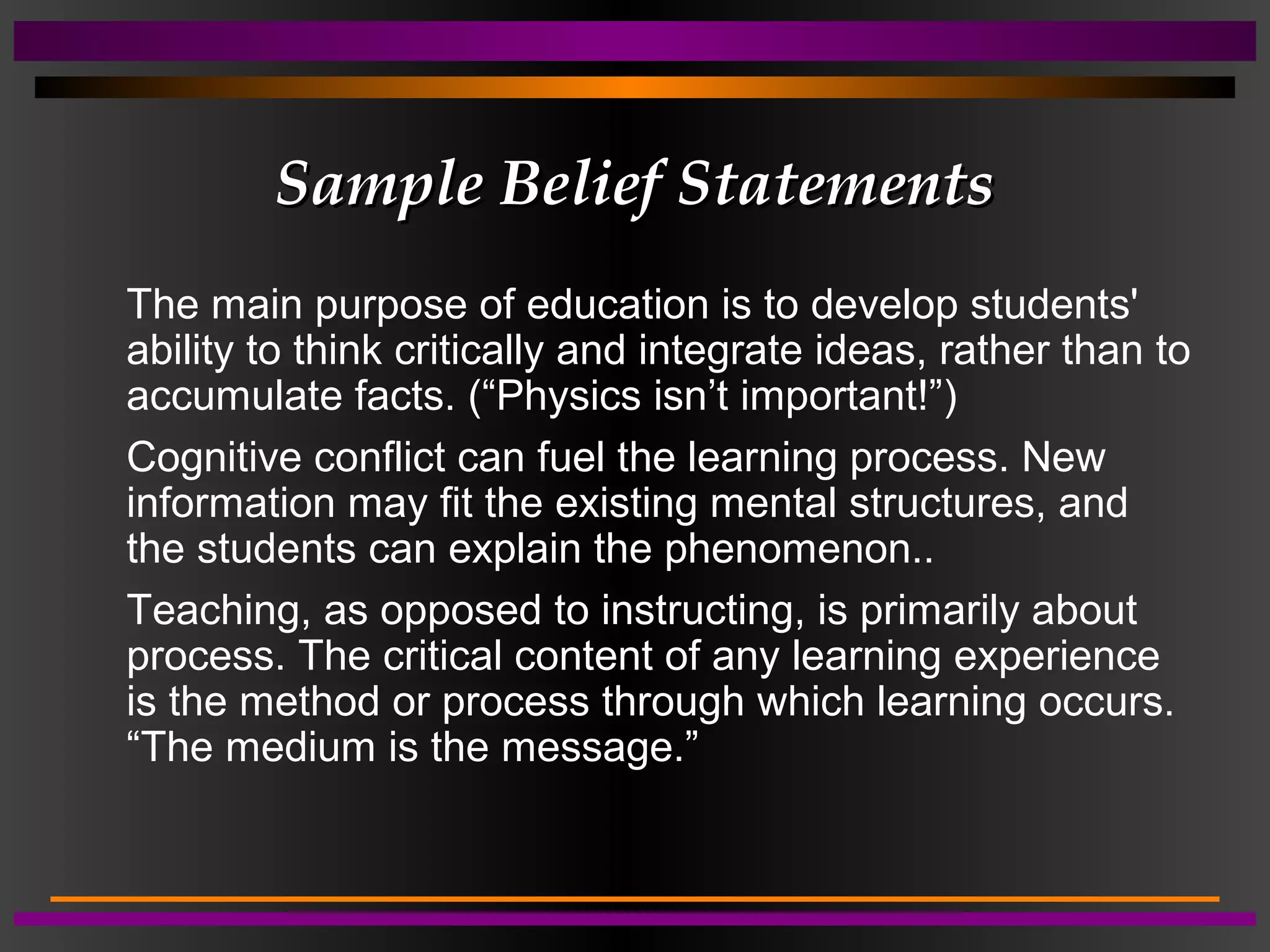 Personal philosophy of teaching | PPT