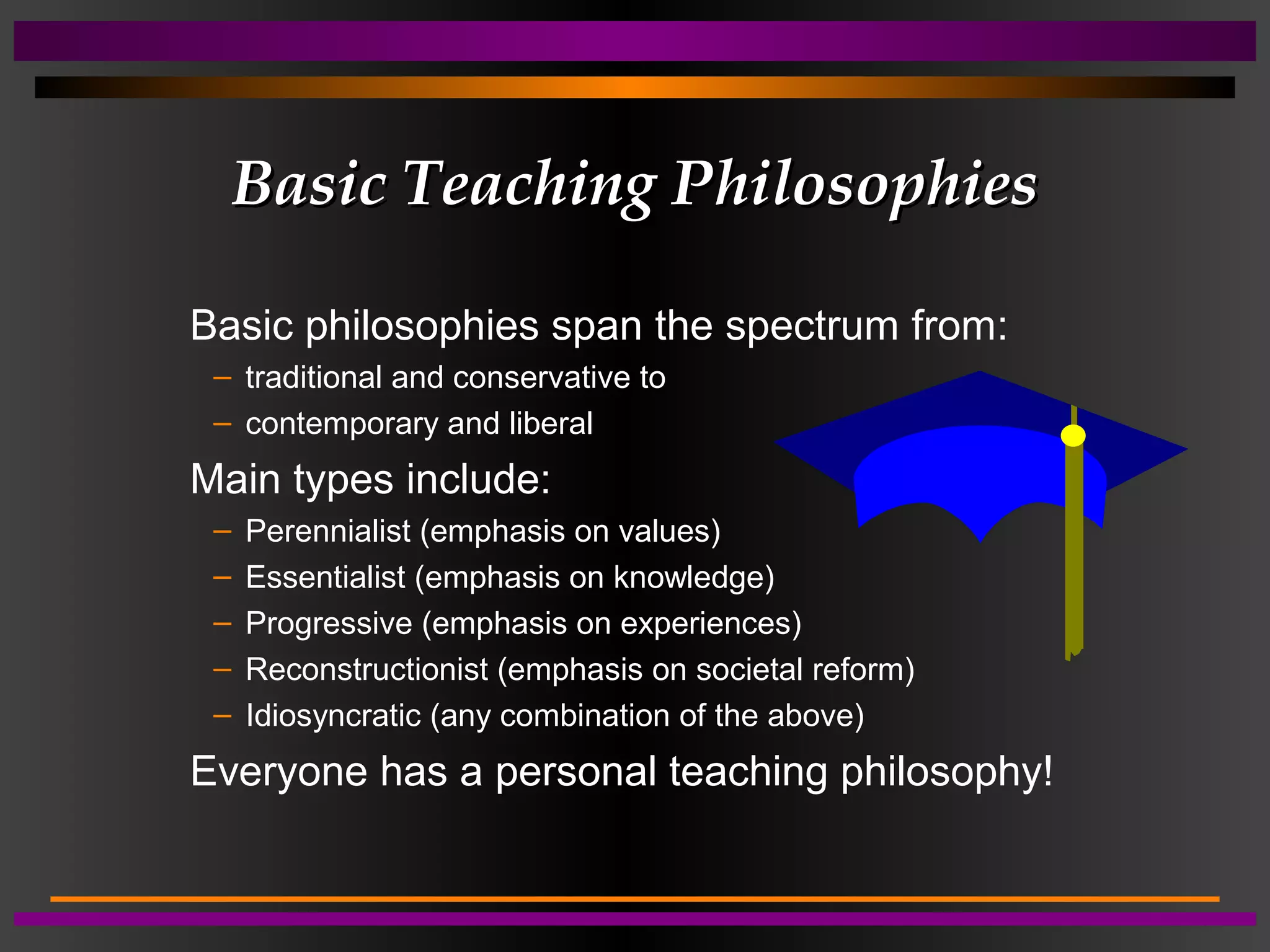 Personal philosophy of teaching | PPT