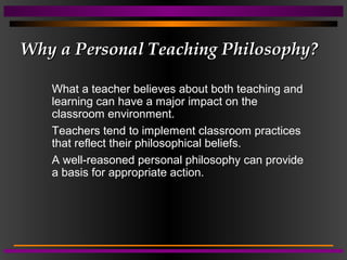 Personal philosophy of teaching | PPT