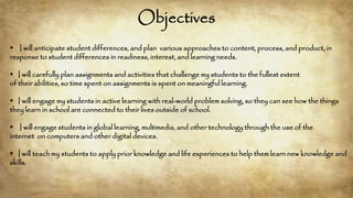 Personal plan for effective student centered instruction final draft ...