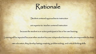 Personal plan for effective student centered instruction final draft ...