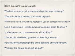 Personal possessions presentation | PDF
