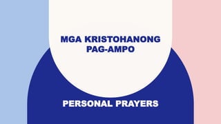 ACTS - Guide of Personal or Individual Prayer | PPT