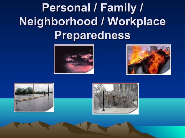 Personal Preparedness | PPT