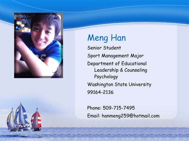 Personal presentation - Meng Han | PDF