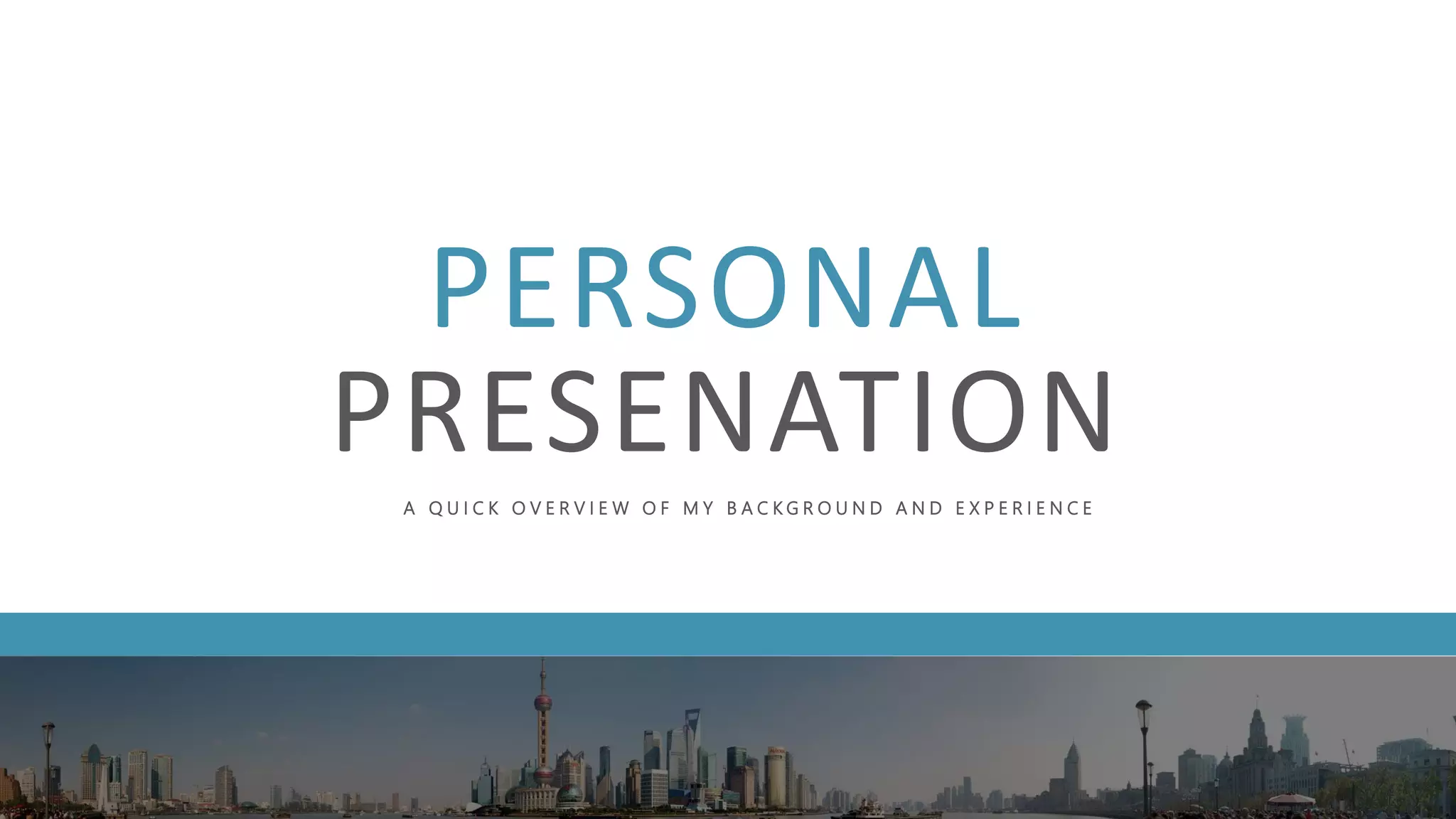 Personal presentation | PPT