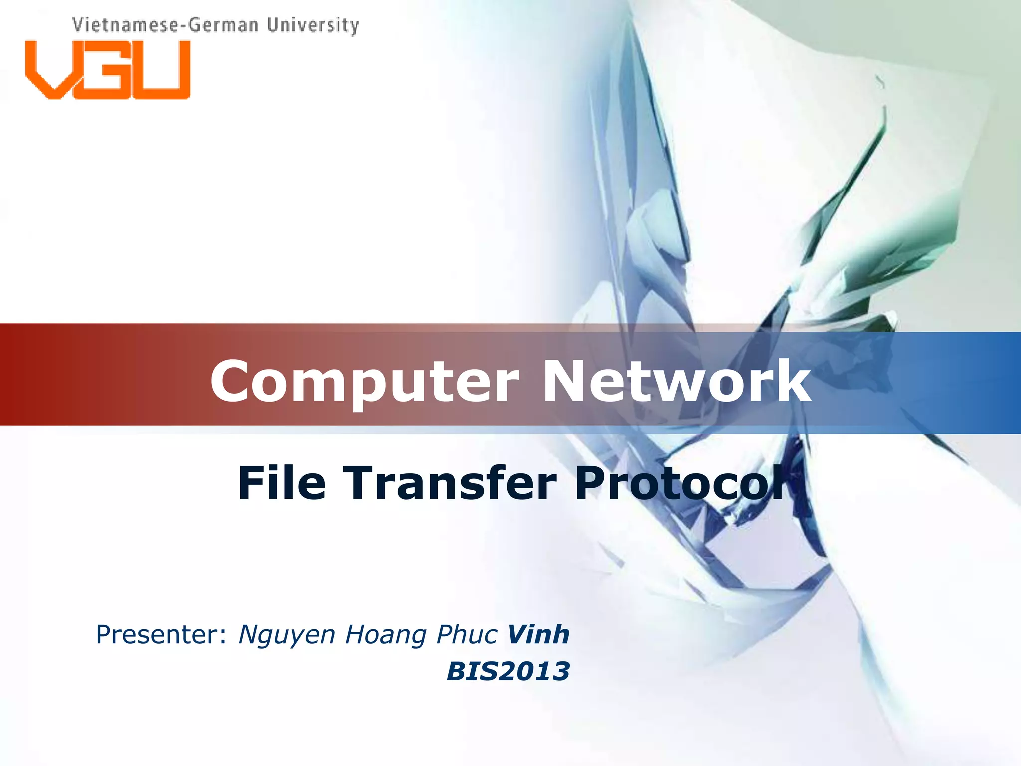 File Transfer Protocol | PPTX