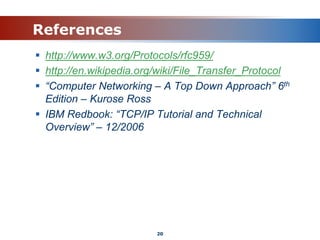 File Transfer Protocol | PPTX