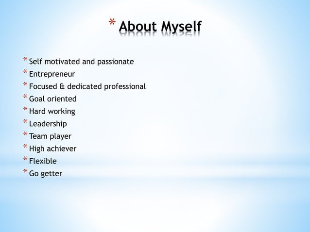 Personal presentation | PPT