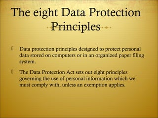 Personal privacy and computer technologies | PPT
