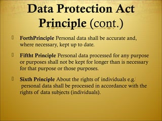 Personal privacy and computer technologies | PPT