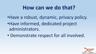 Personal Privacy In Public Projects | PPT
