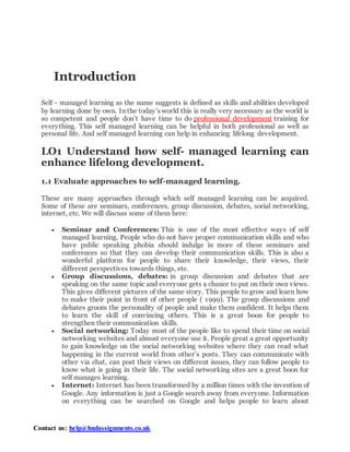 Personal & Professional Development Self Learning | PDF