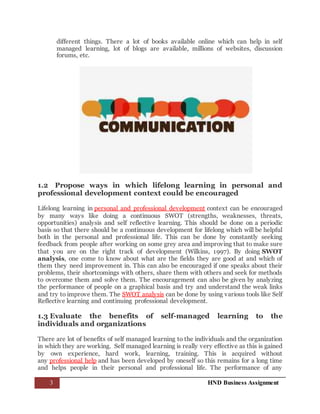 Personal & Professional Development Self Learning | PDF