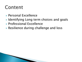 Personal & professional excellence | PPTX