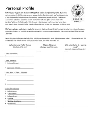 Personal profile | DOC