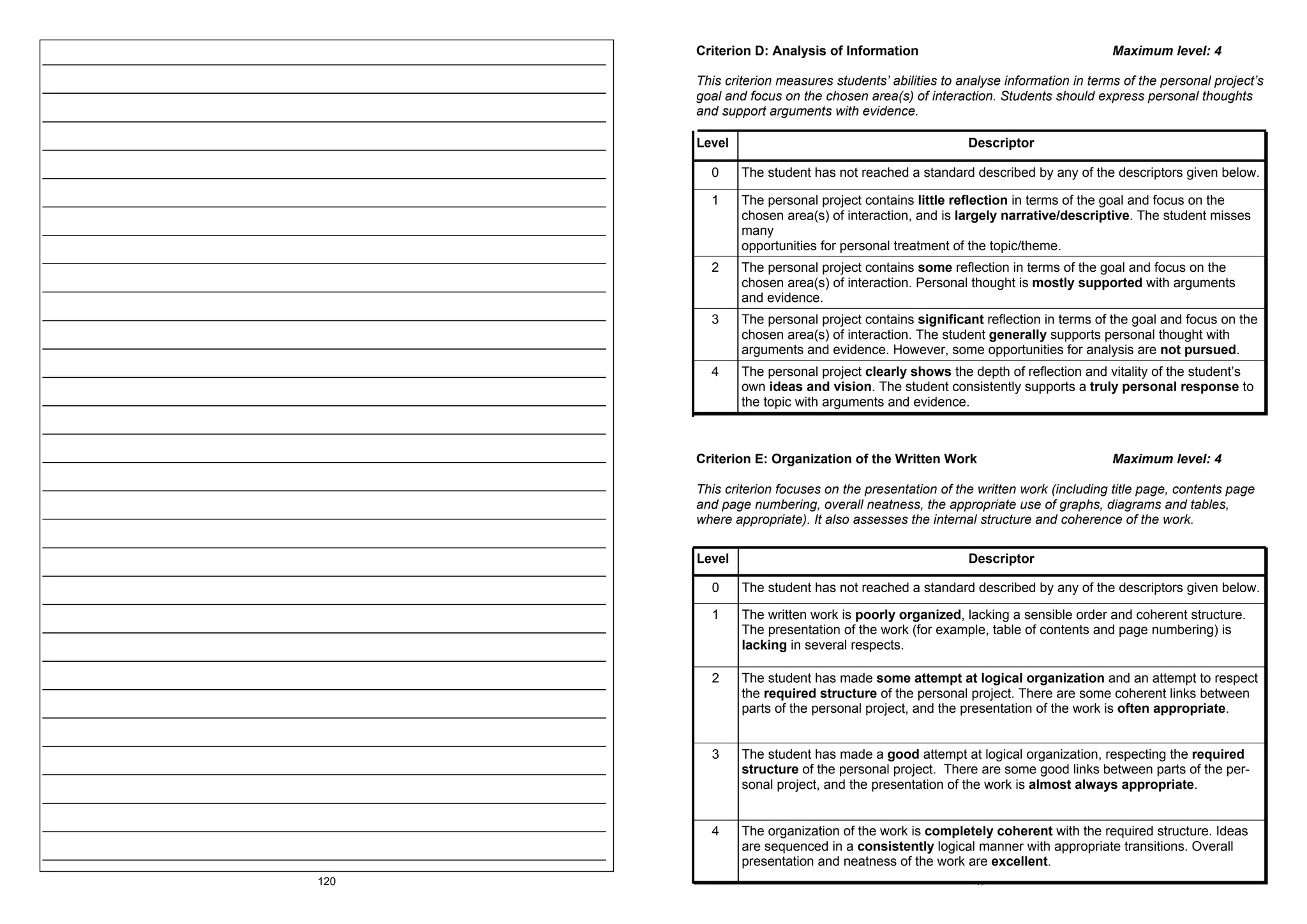 Personal Project Student Guide And Process Journal | PPT