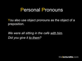 Personal pronouns | PPT