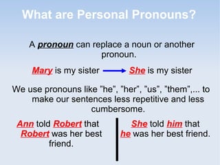 Personal pronouns | PPT