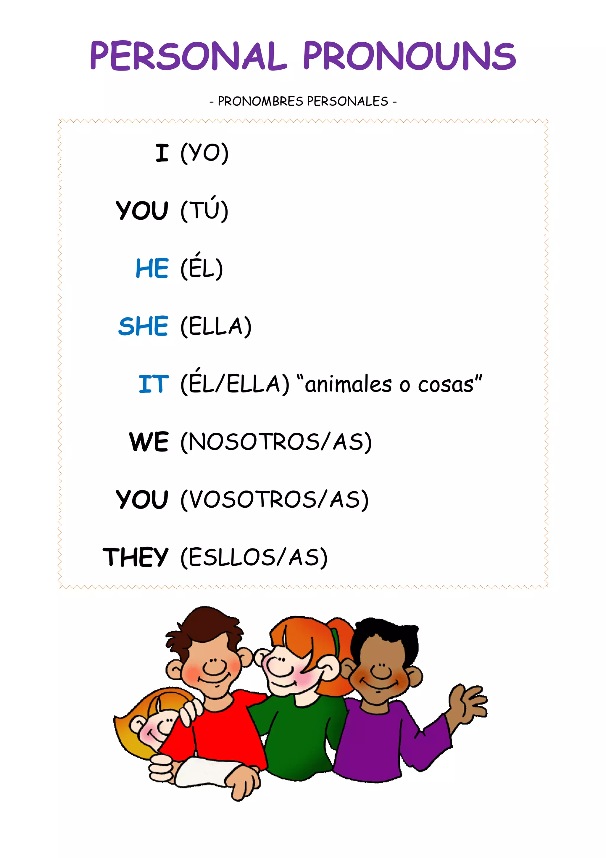 Personal pronouns | PDF