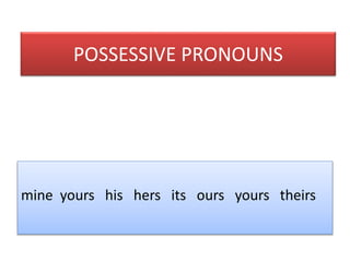 Personal pronouns | PPT