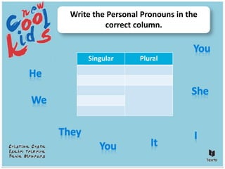 Personal pronouns | PPTX