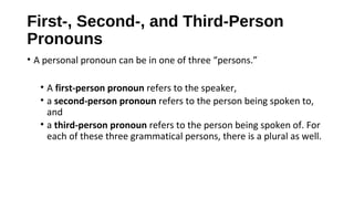 Personal pronouns | PPT