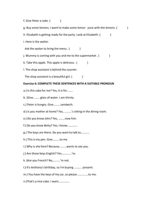 Personal pronouns(1) | PDF