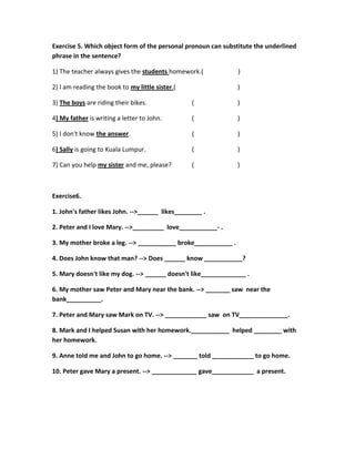 Personal pronouns(1) | DOCX