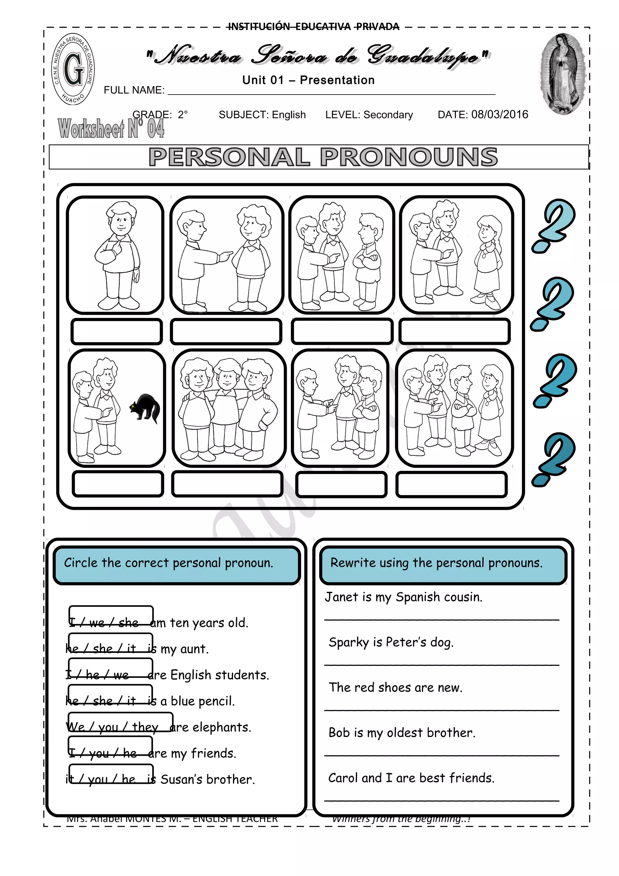 Personal pronouns 2do | DOC