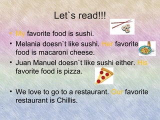 Personal Pronouns and Possessive Adjectives | PPT