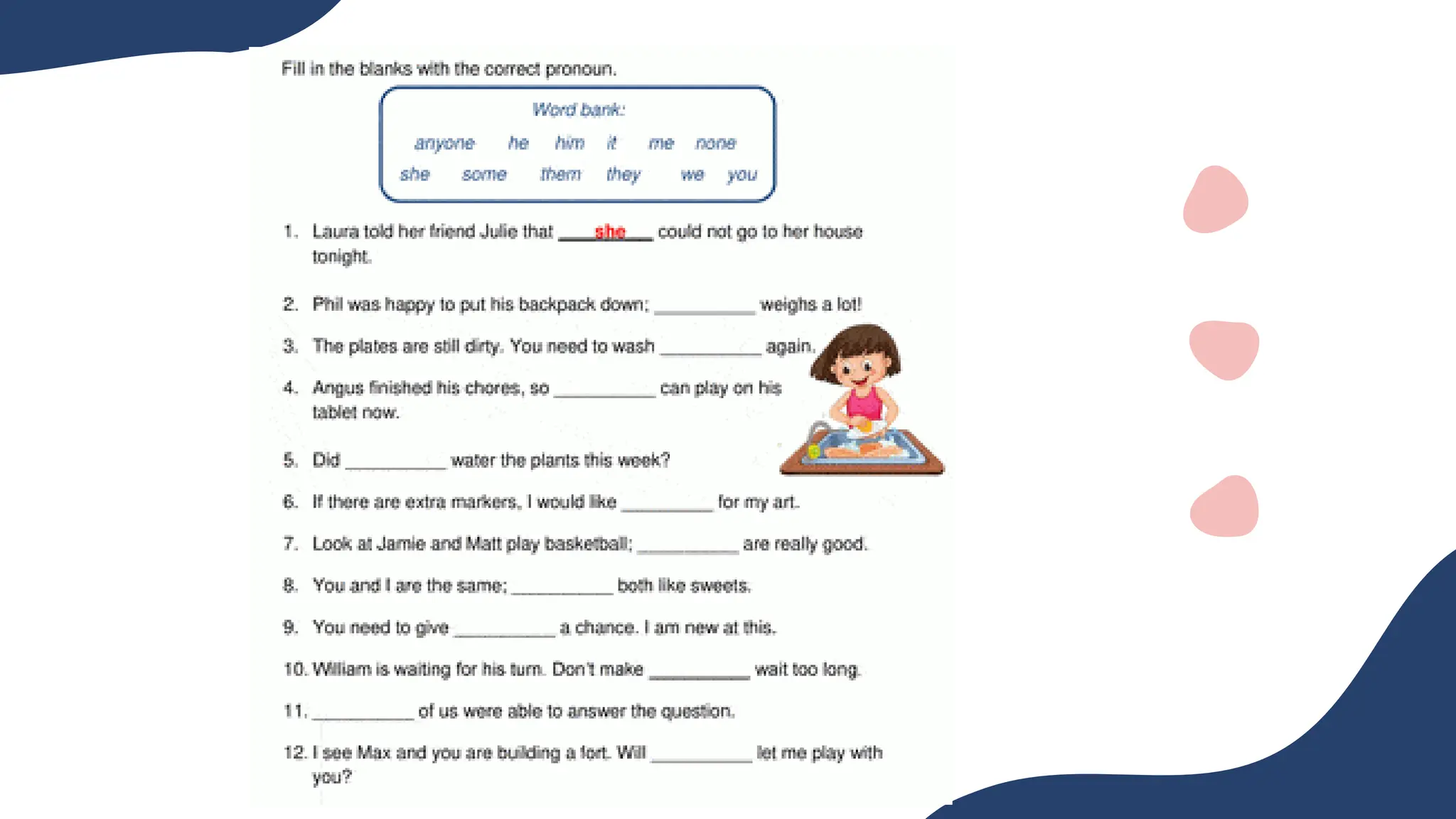 Personal Pronouns and Verb to be - A1 level | PDF