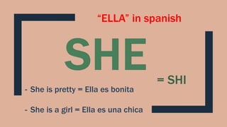Personal pronouns completo | PPTX