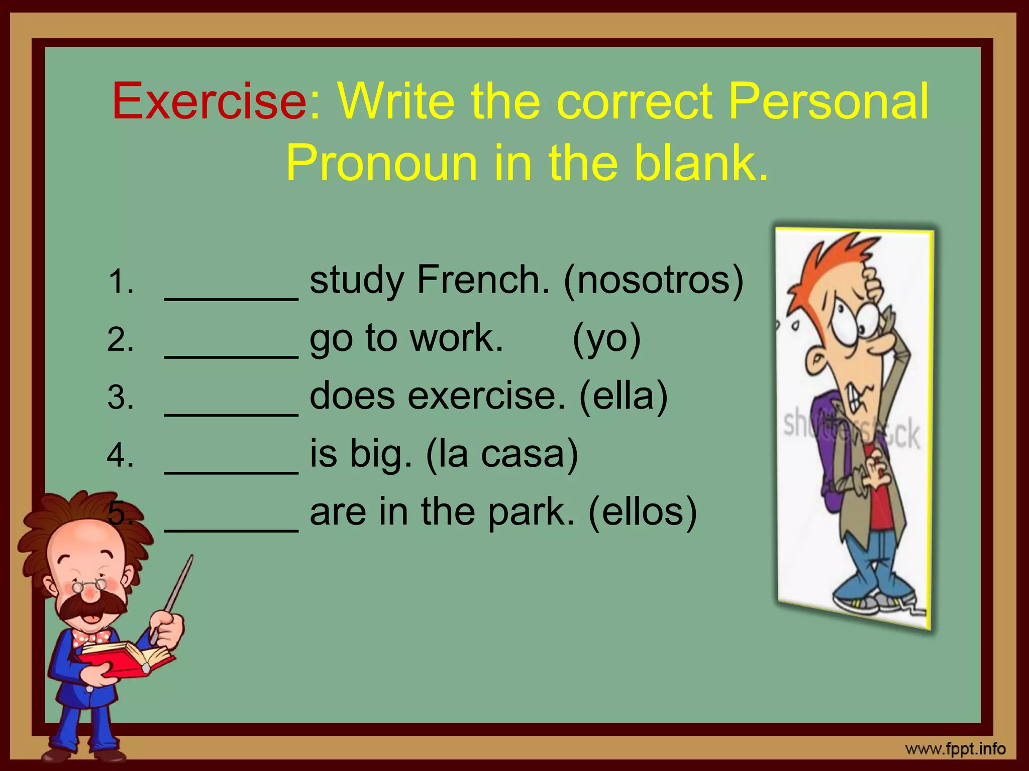 Personal pronouns & possessive adjectives | PPT