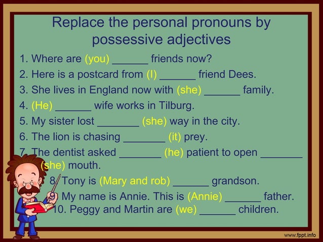 Personal pronouns & possessive adjectives | PPT