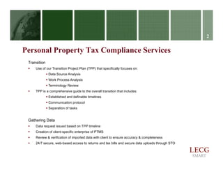 Personal Property Tax Compliance Services From Lecg Smart Nl [Retail ...