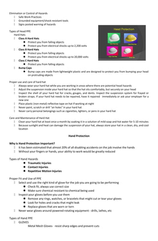 Personal Protective Equipment | DOC