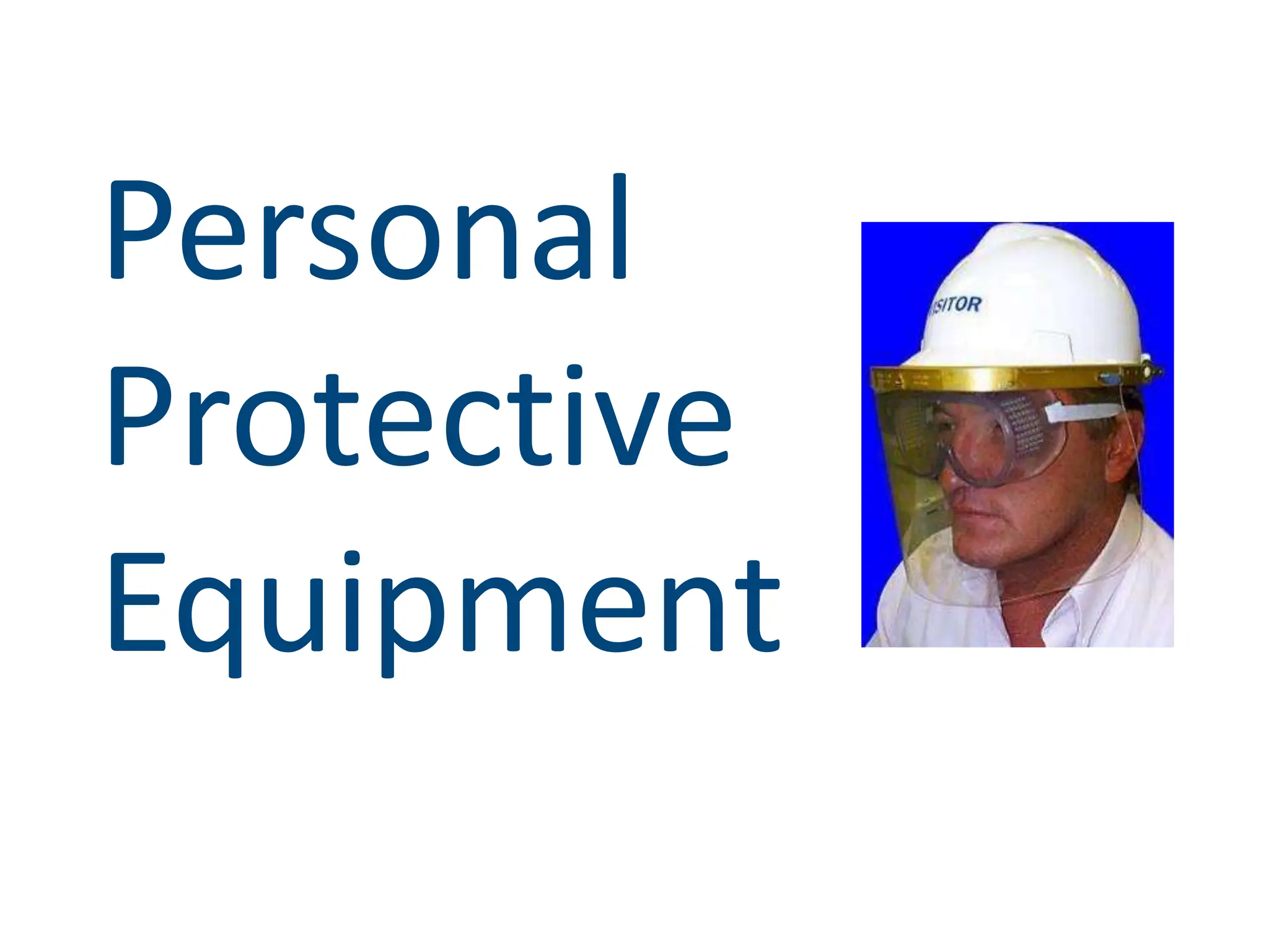 Personal Protective Equipment training in general for the employees ...