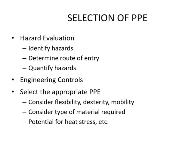 Personal Protective Equipment.pptx useful for construction | PPTX