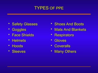 Safety and Health Personal Protective Equipment.ppt