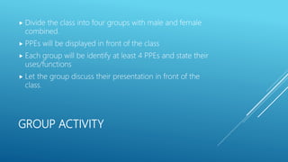 Personal protective equipment (ppe) | PPTX