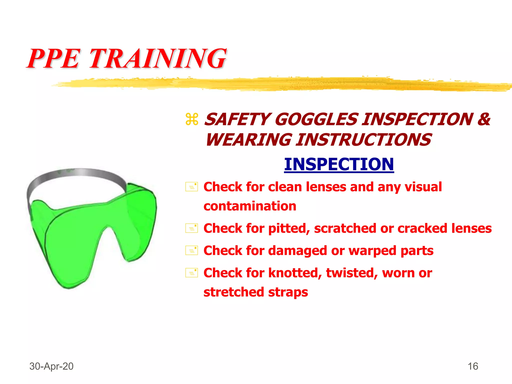 Personal protective equipment training | PPT