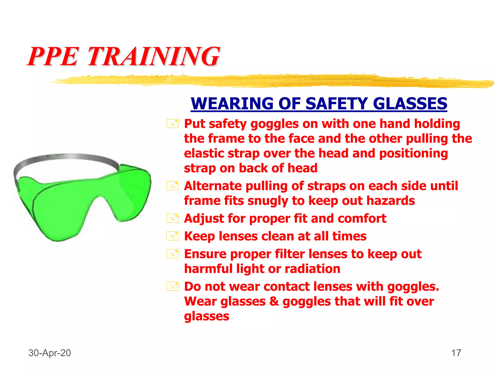 Personal protective equipment training | PPT