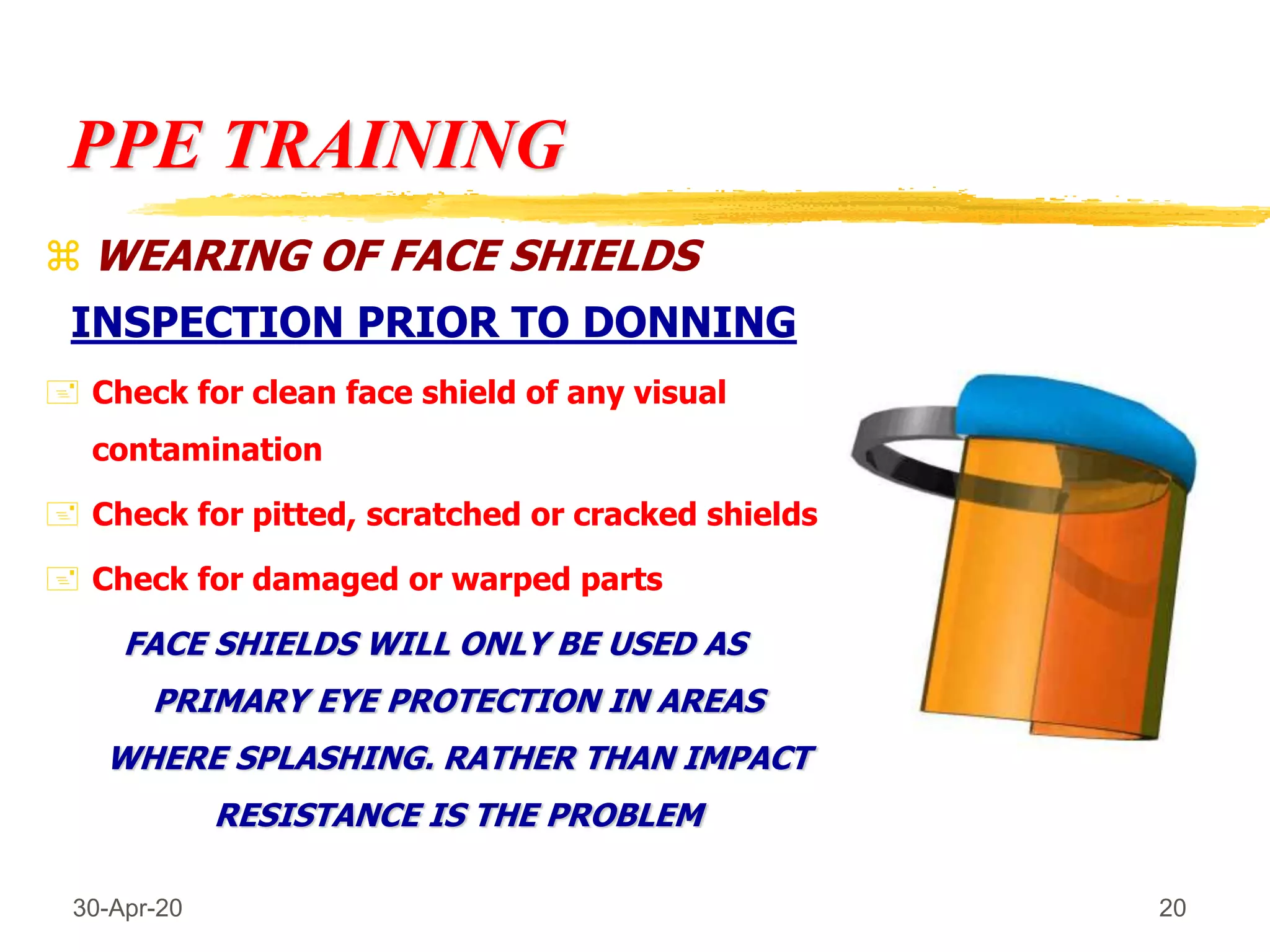 Personal protective equipment training | PPT
